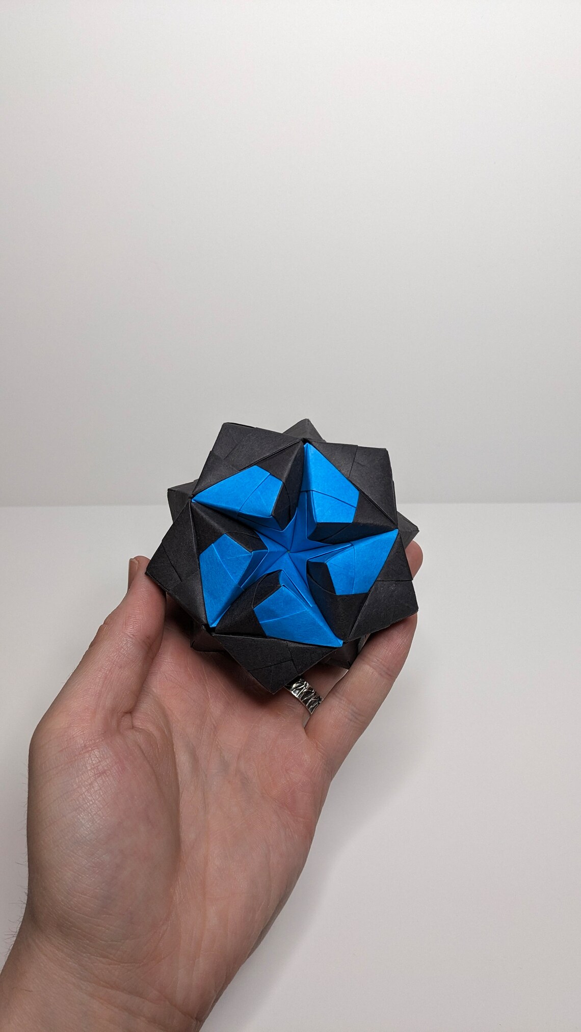 Modular Origami 2-sided Compressed Star Decoration - Etsy