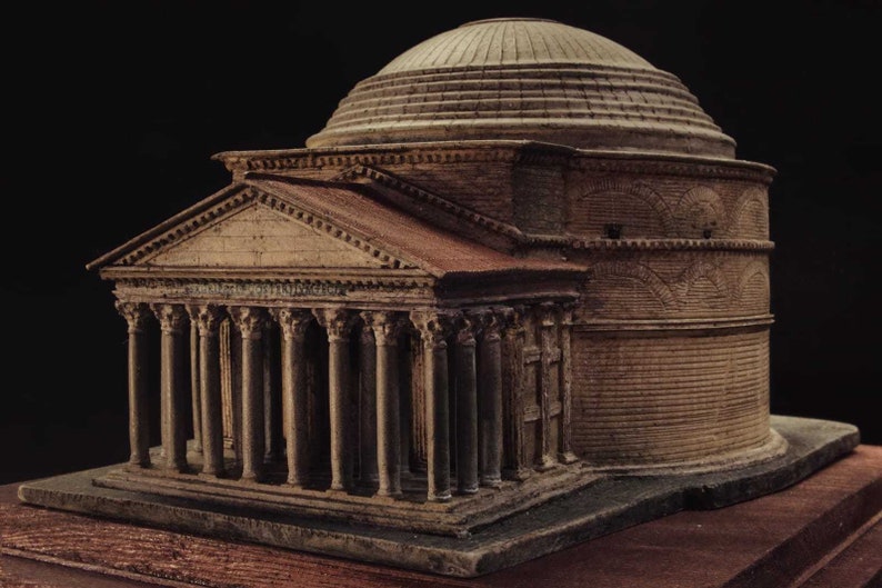 The Pantheon of Rome 1:500 Scale – Handcrafted Masterpiece - Etsy
