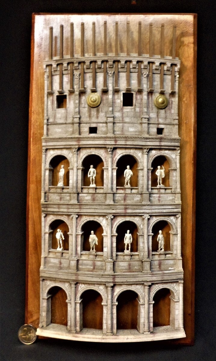 Handmade Diorama - Colosseum, Ancient Rome,part of the Façade of the ...