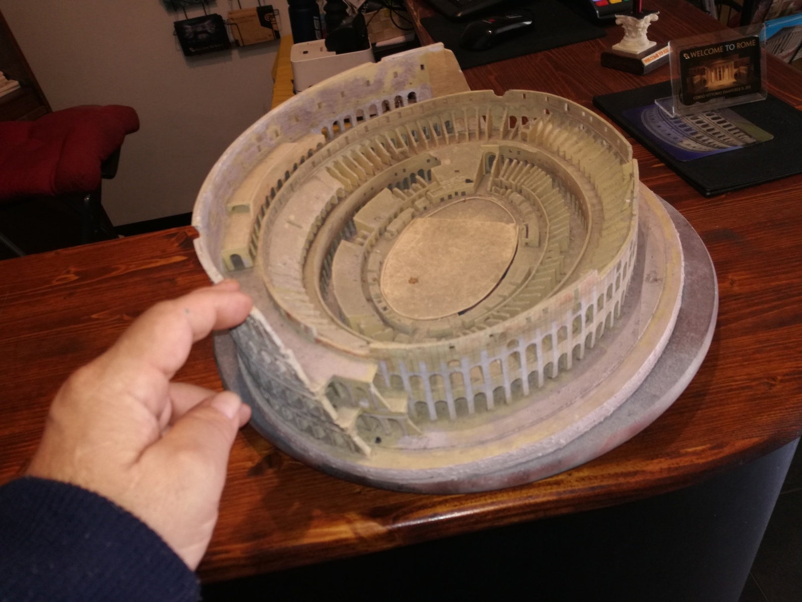 Handmade Diorama Colosseum as It is Today - Etsy