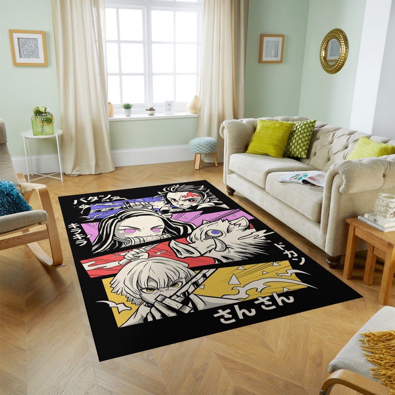 Anime Rug for Bedroom Fantastic Rug Custom Rug Art Design - Etsy