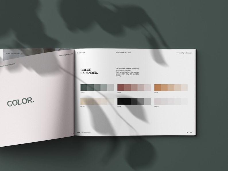 Brand Guidelines Template Branding Kit Canva Template Branding Business ...
