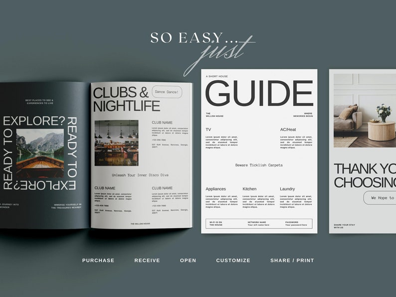 Airbnb Welcome Book Cabin Template | Canva | Cottage | Lake House ...