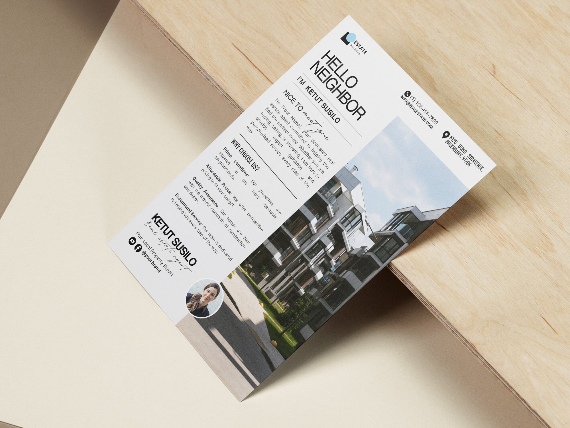 Real Estate Introduction Flyer Template: Hello Neighbor Letter (canva ...