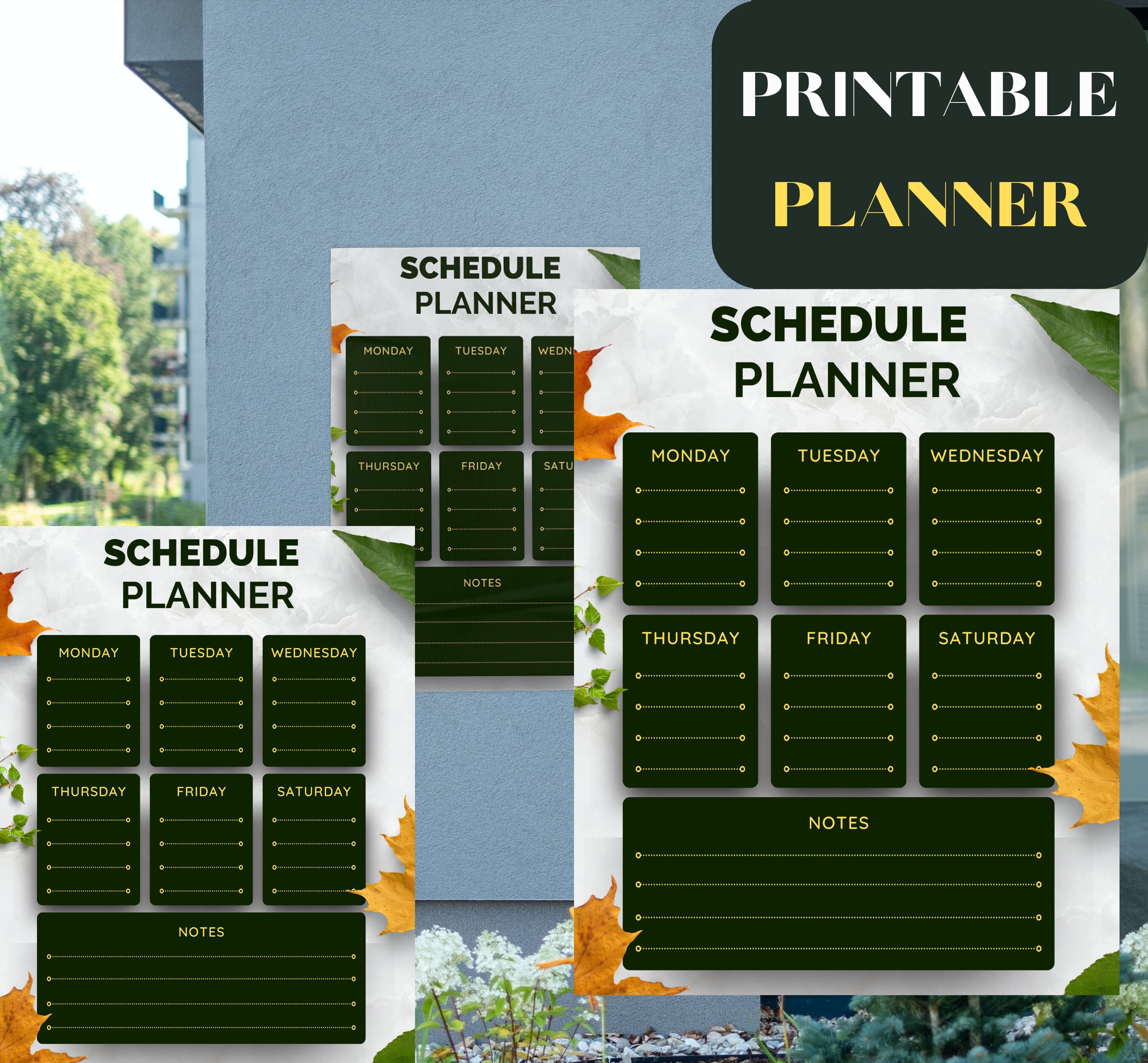 PRINTABLE SHCEDULE PLANNER - Etsy