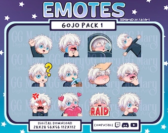 Chibi Anime Sorcerer Emote [twitch/discord/youtube] - Etsy