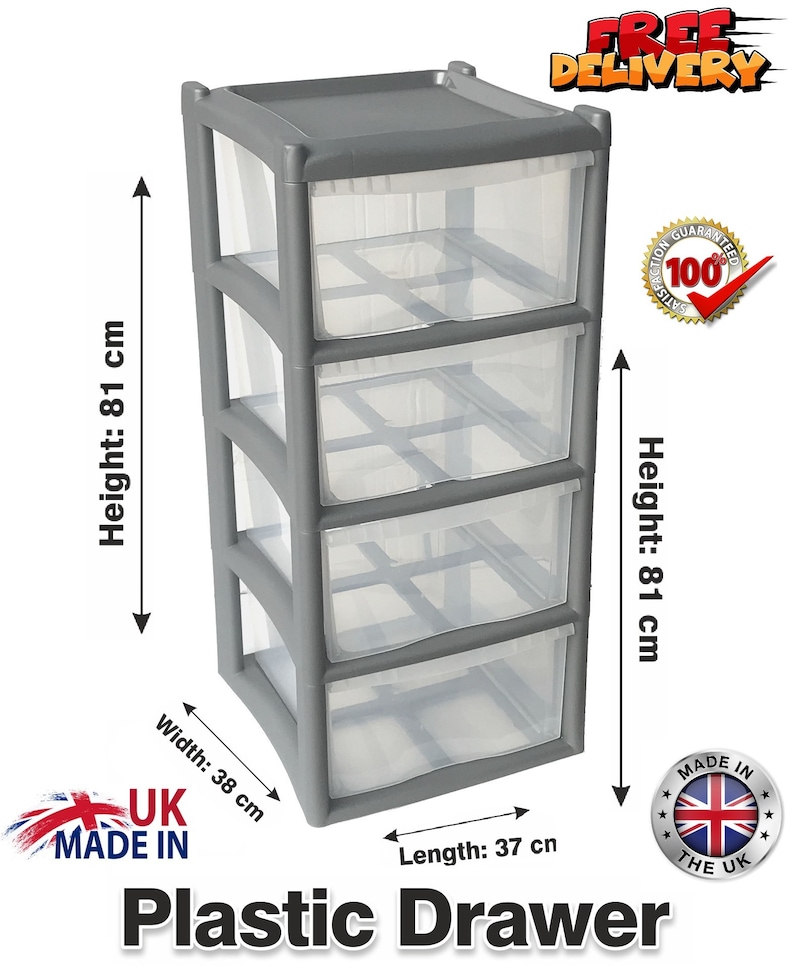 Plastic Storage Drawers Draw Tower Unit Mini Desktop Large - Etsy