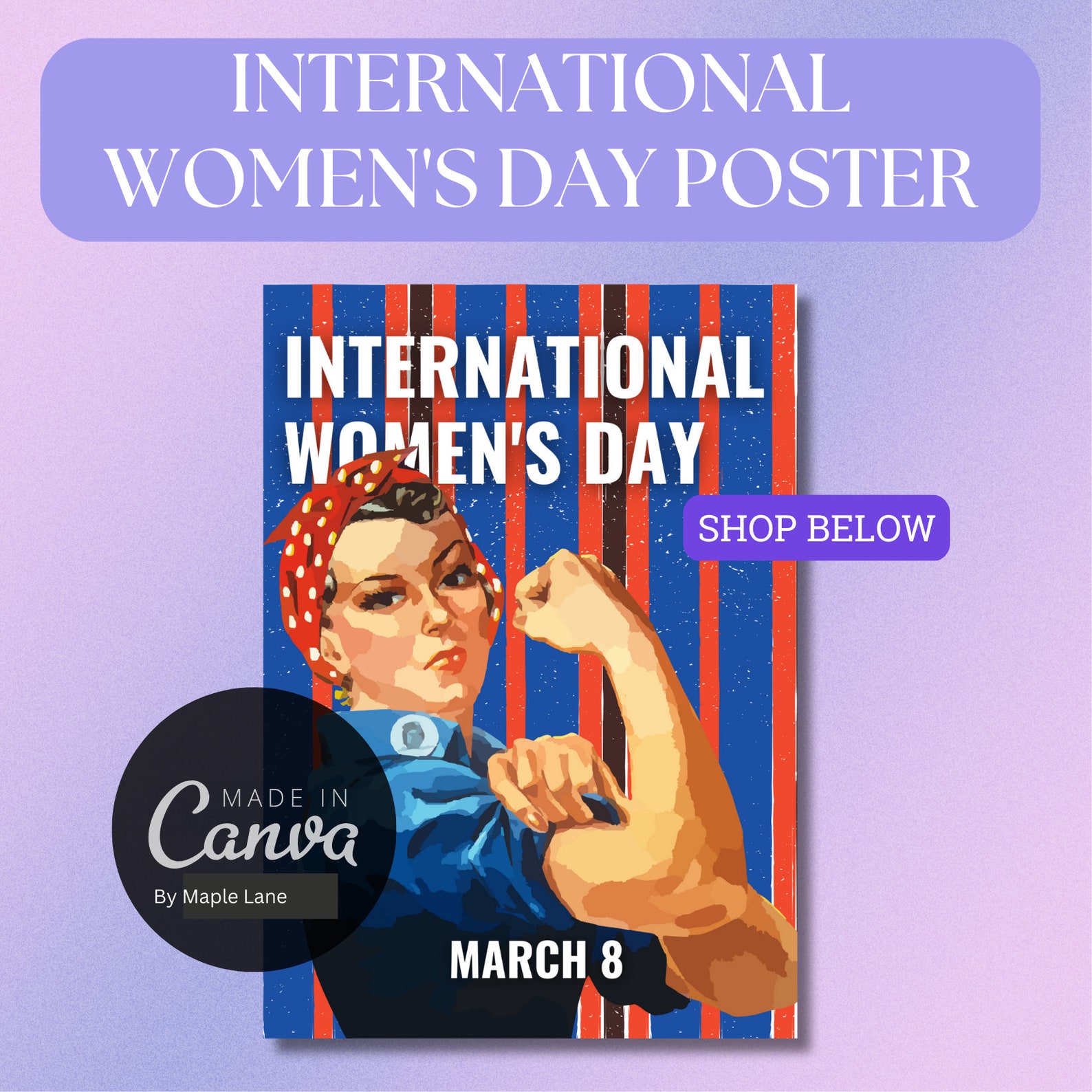 Poster Bundle | International Women's Day | IWD Posters | Set of 8 ...