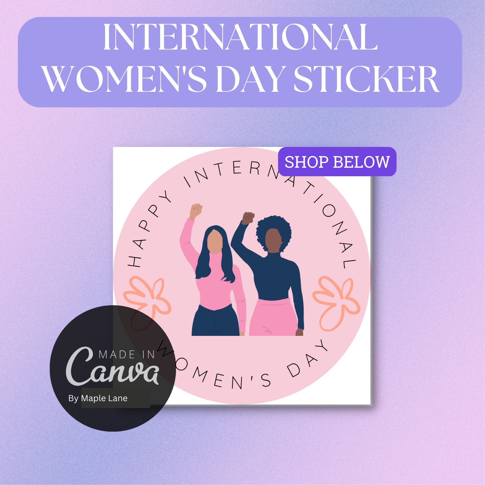 Sticker Bundle | International Women's Day | Digital Printable | IWD ...
