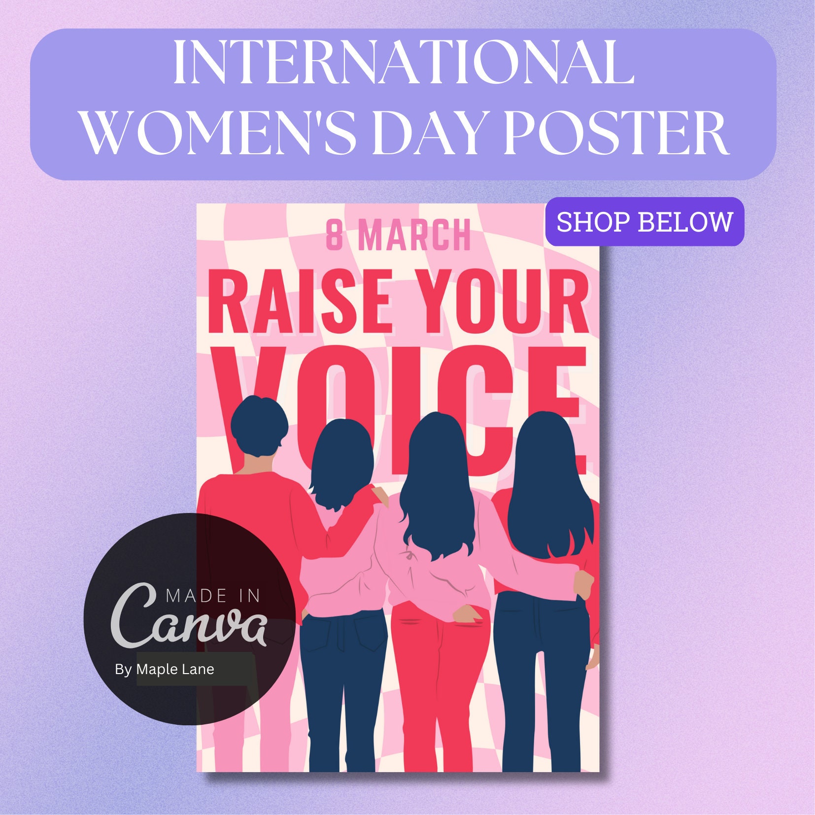 Poster Bundle | International Women's Day | IWD Posters | Set of 8 ...