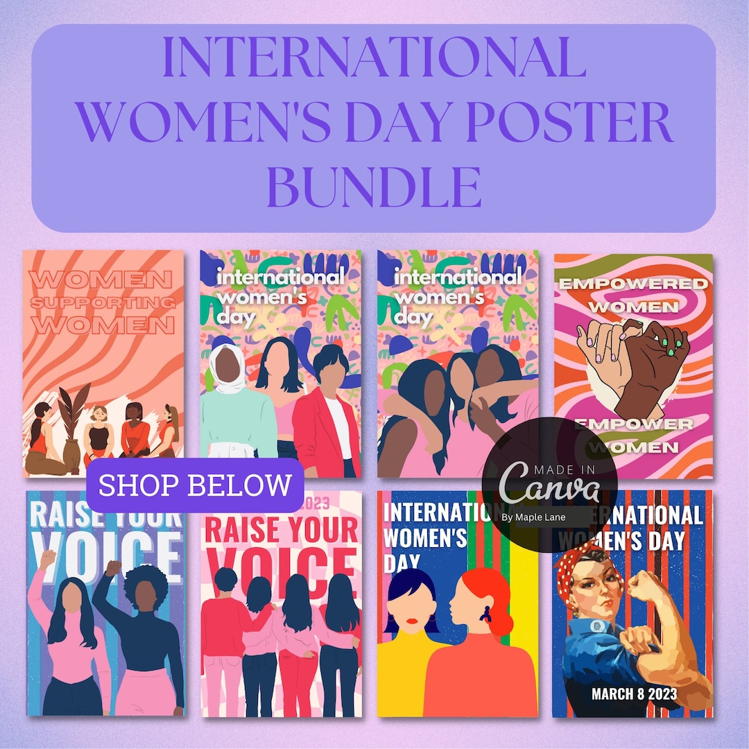 Poster Bundle International Women's Day IWD Posters - Etsy