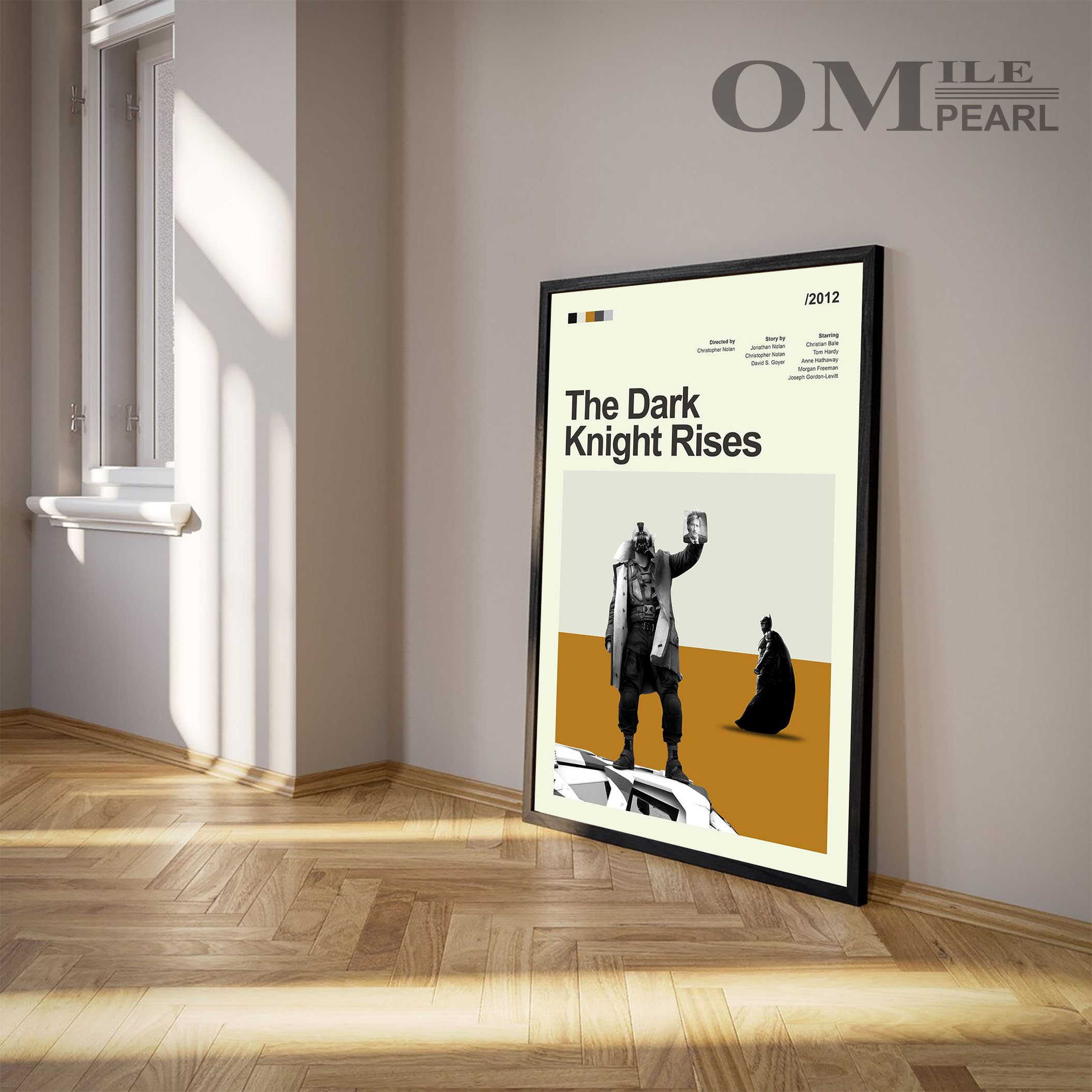 Mid Century Modern the Dark Knight Rises Movie Poster, Retro Movie ...