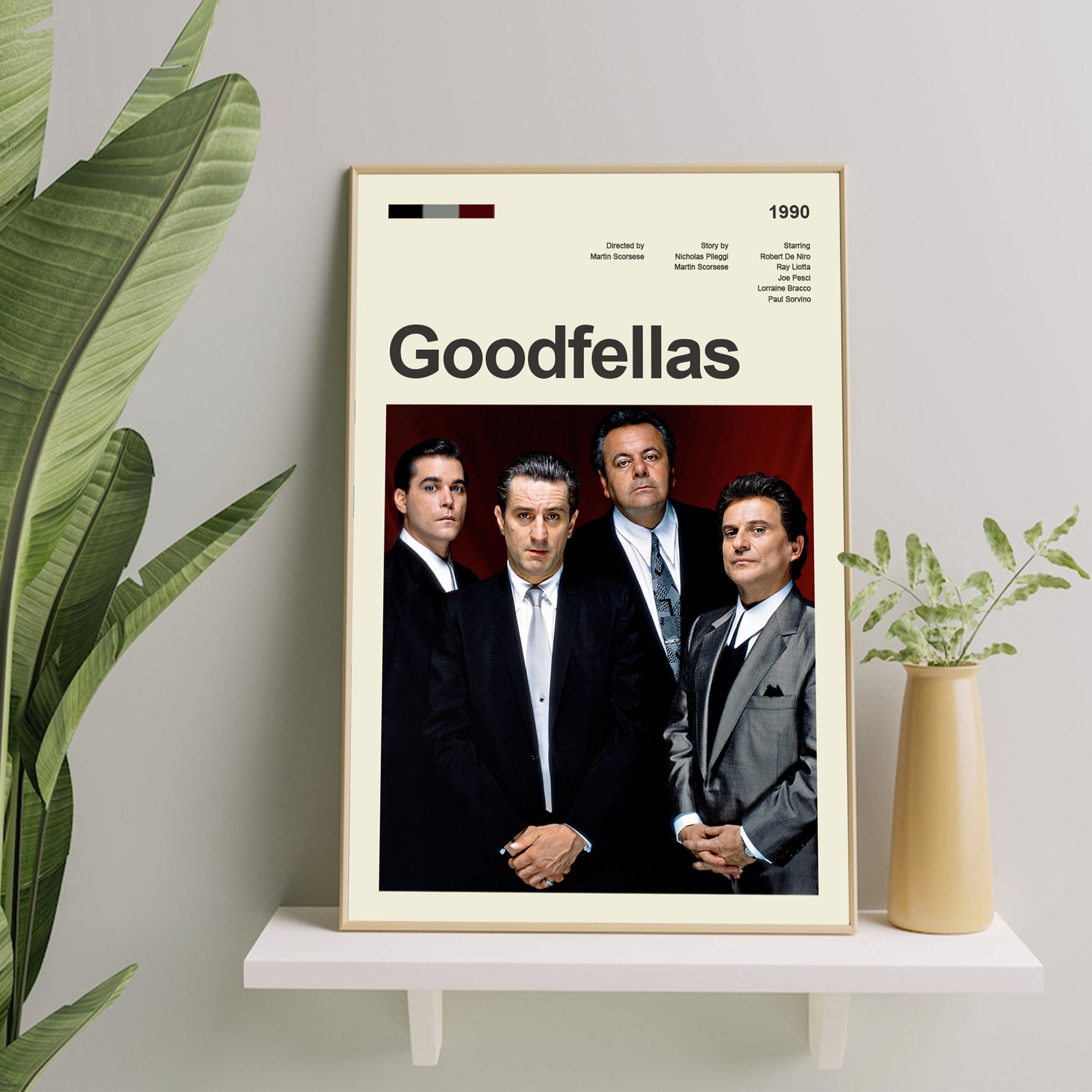 Mid Century Modern Goodfellas Movie Poster, Retro Movie Print, Modern ...