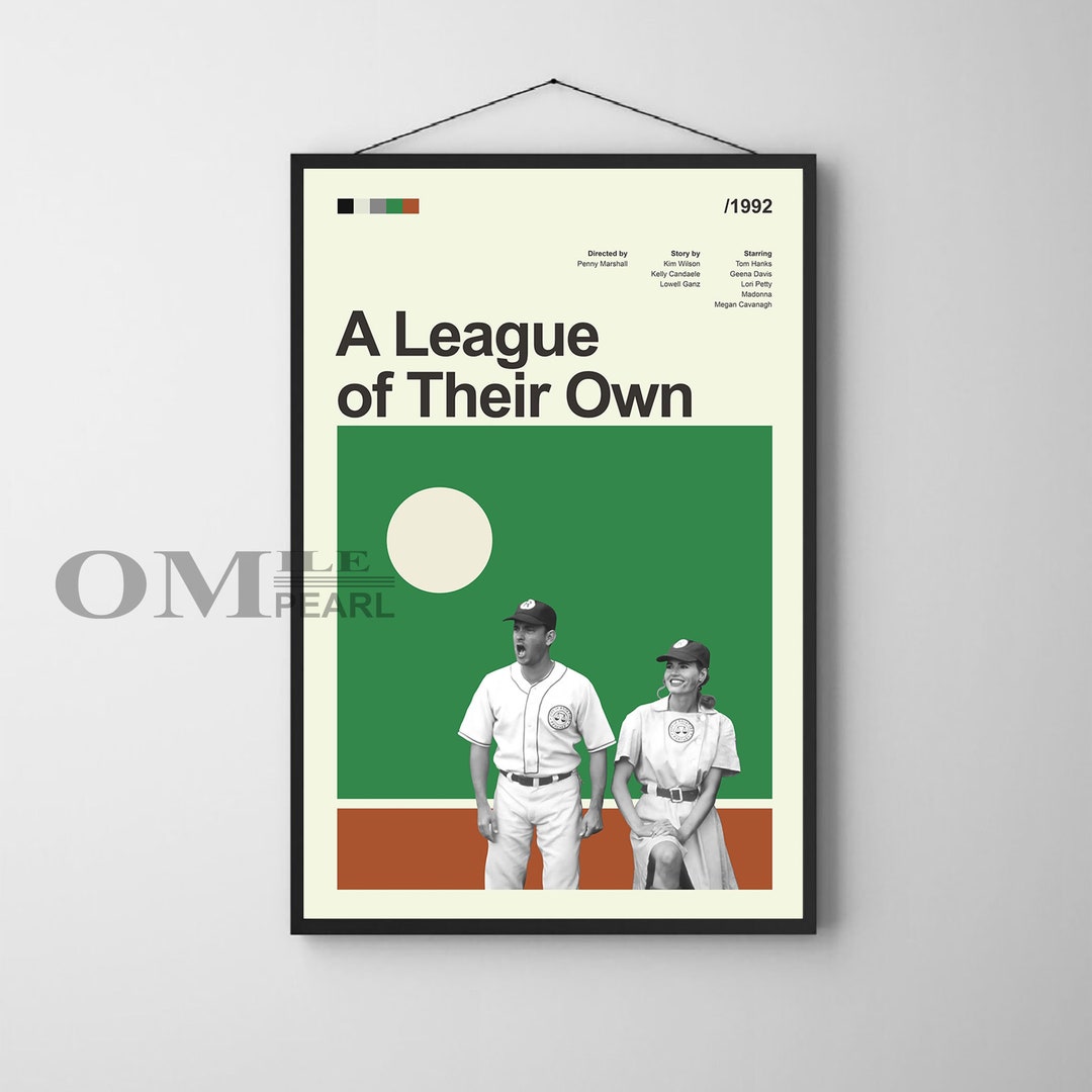 Mid Century Modern A League of Their Own Movie Poster, Retro Movie ...
