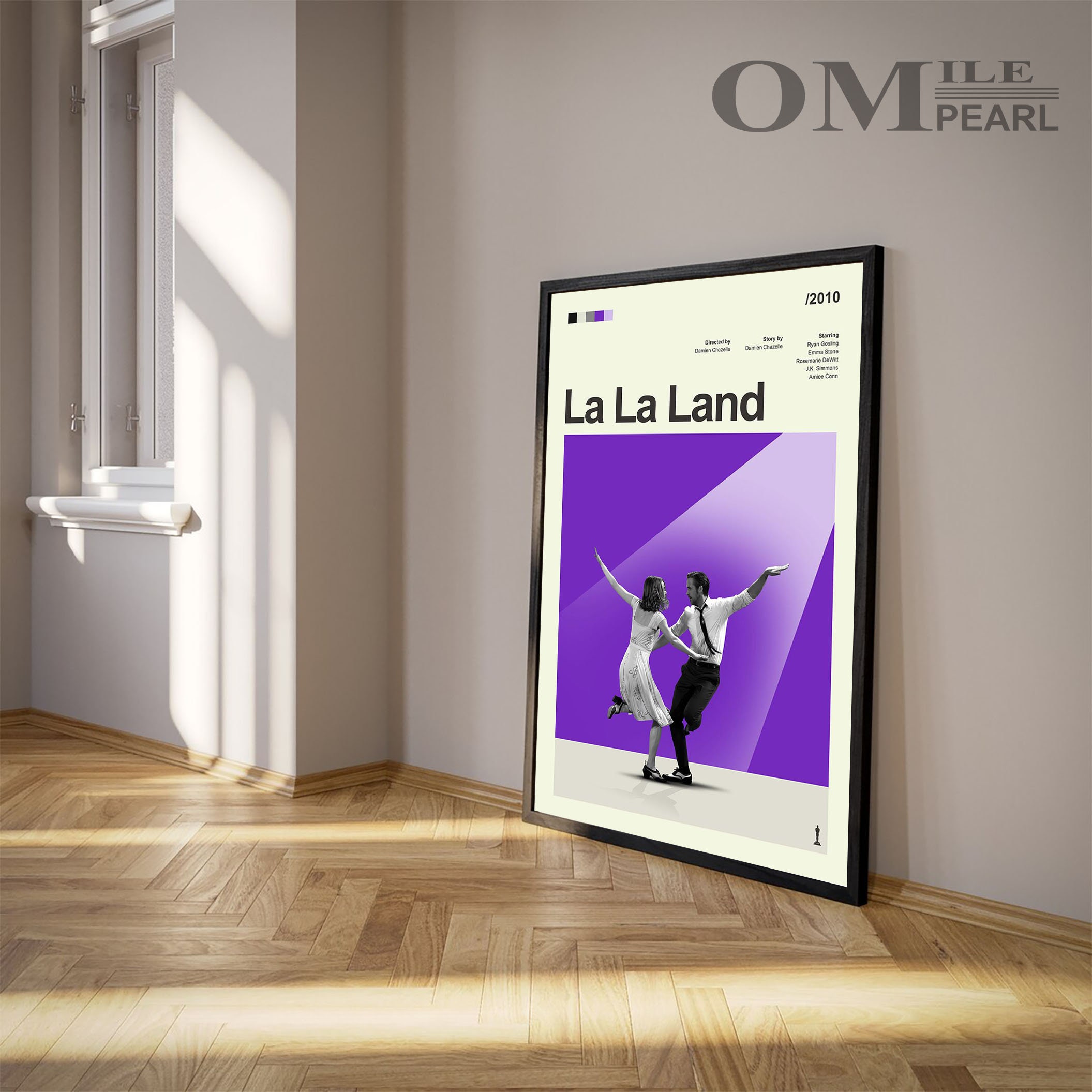 Mid Century Modern La La Land Movie Poster Retro Movie Print - Etsy