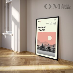 Mid Century Modern Normal People Movie Poster, Retro Movie Print ...