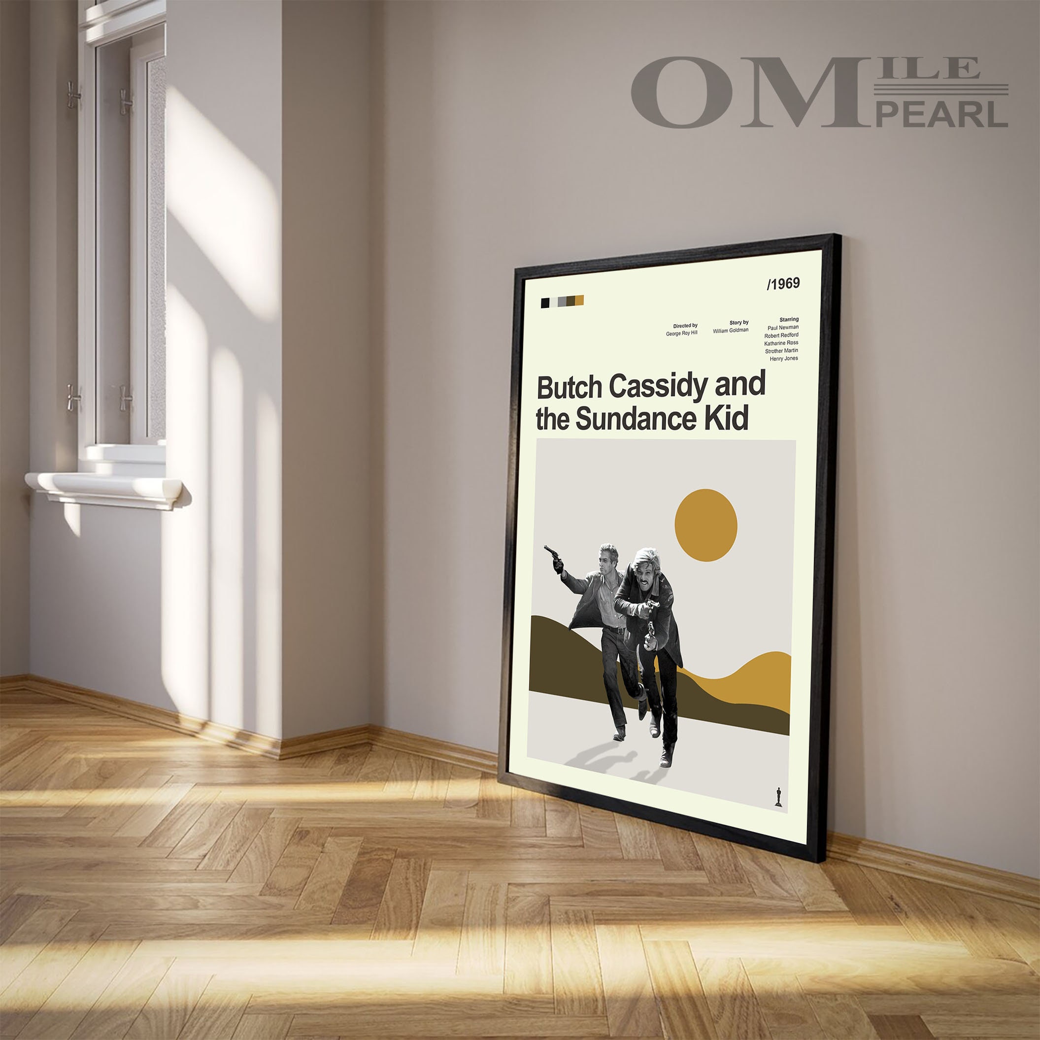 Mid Century Modern Butch Cassidy and the Sundance Kid Movie Poster ...