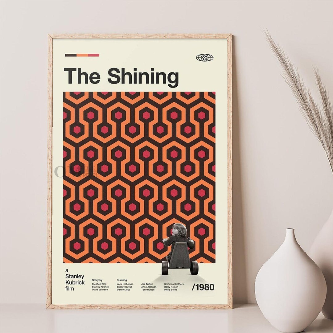 Mid Century Modern the Shining Posters Retro Movie Print - Etsy