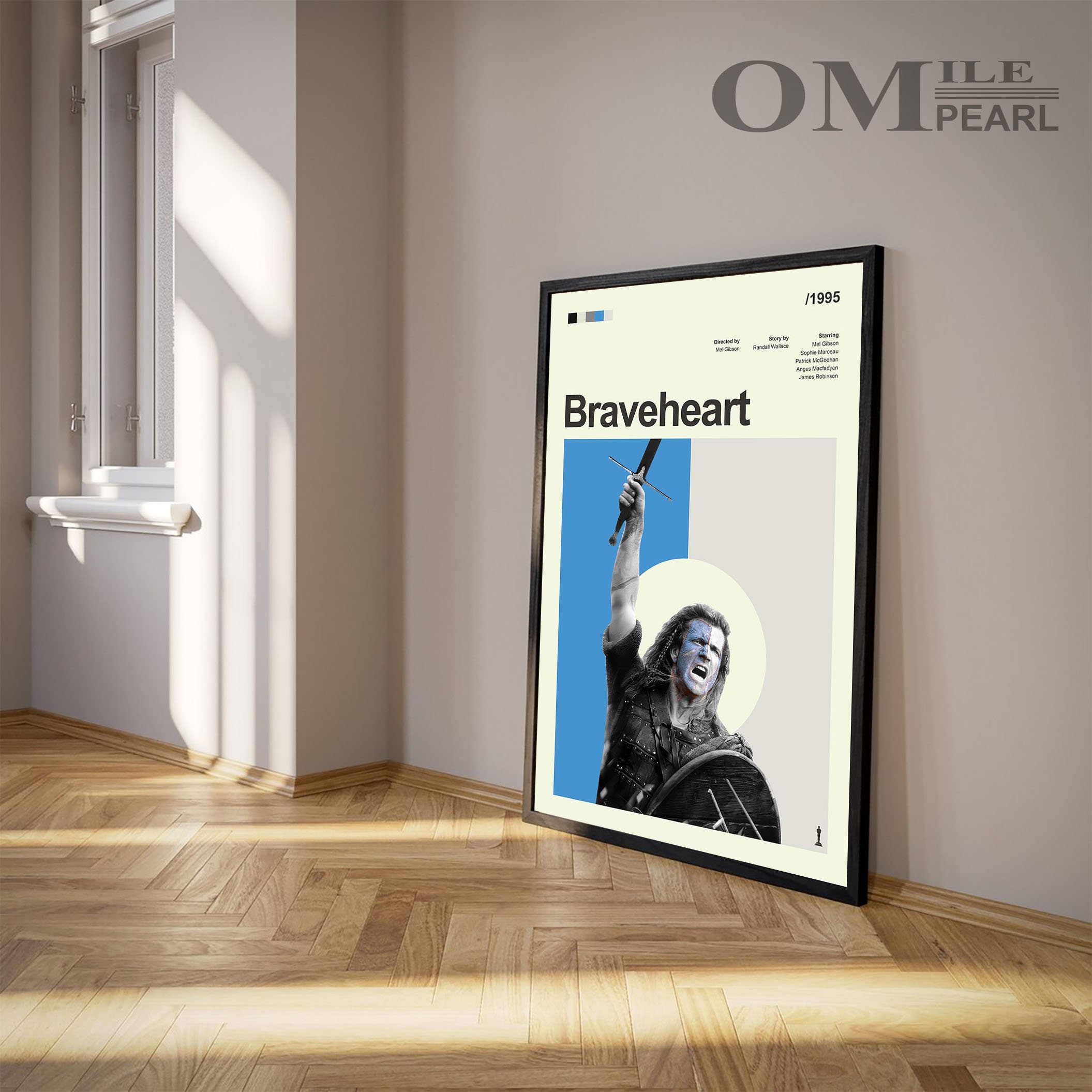 Mid Century Modern Braveheart Movie Poster Retro Movie Print - Etsy