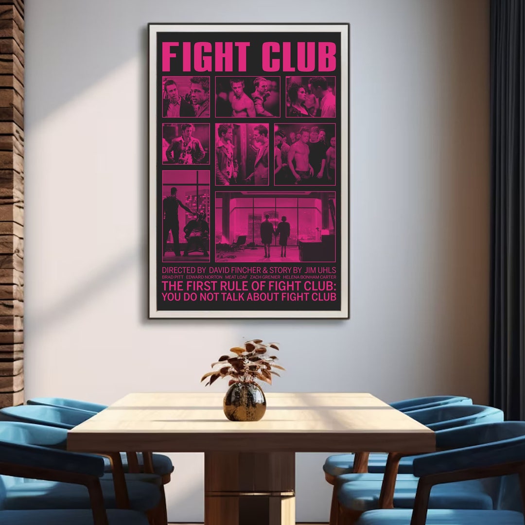 Fight Club Poster, Tyler Durden Poster, Fight Club Film Poster, Modern ...