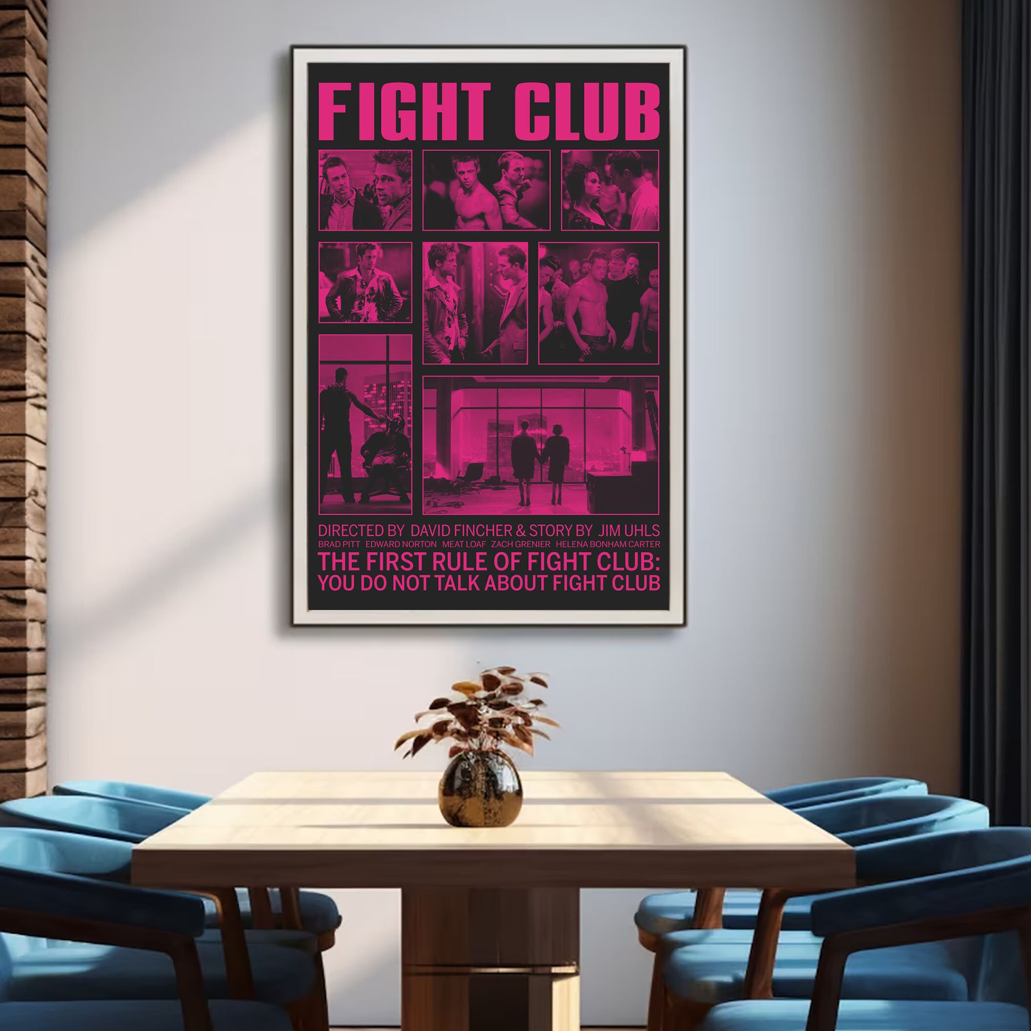 Fight Club Poster, Tyler Durden Poster, Fight Club Film Poster, Modern ...