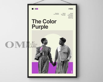 The Color Purple Movie Poster Print Redplanetgraphics - Etsy