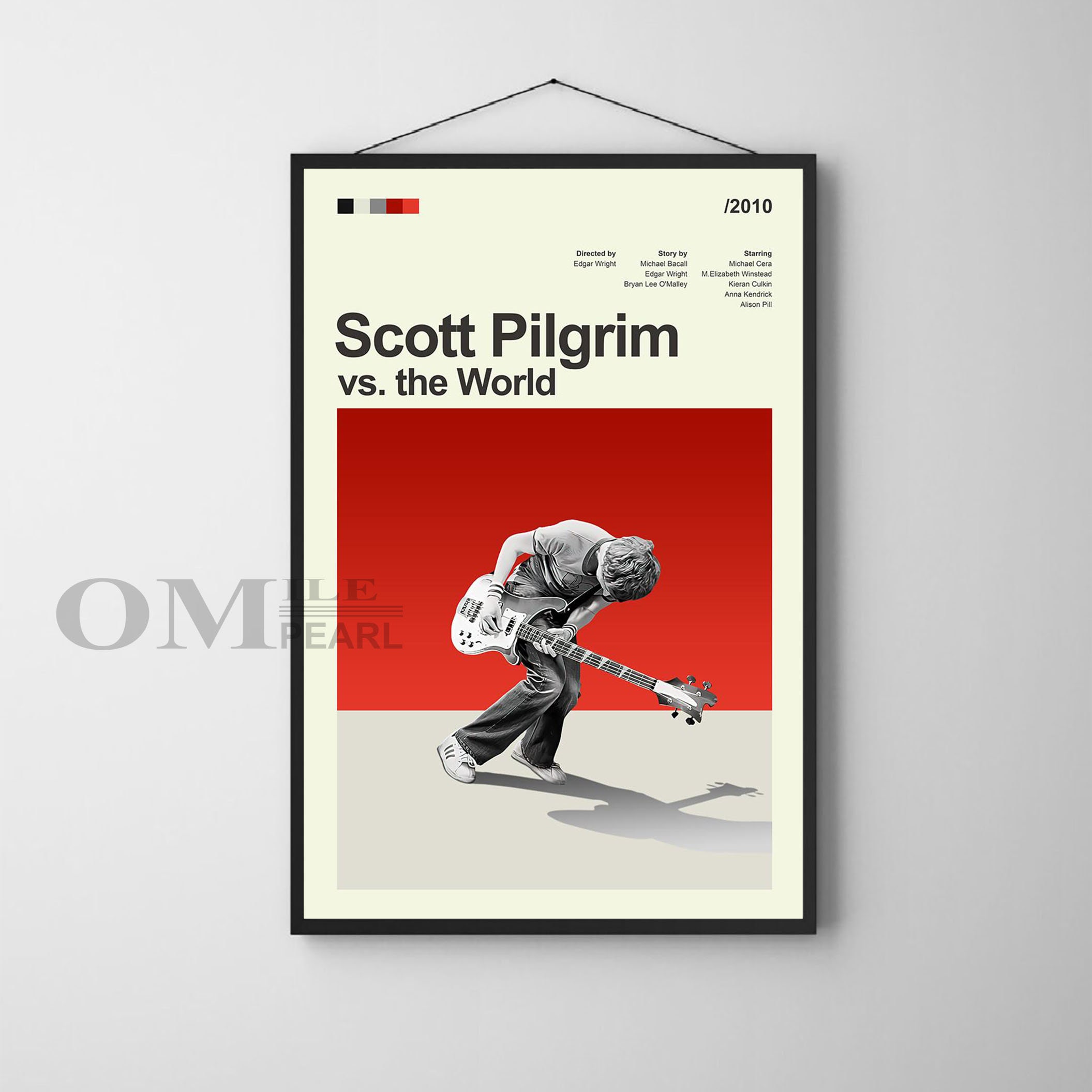 Mid Century Modern Scott Pilgrim Vs. the World Movie Poster, Retro ...