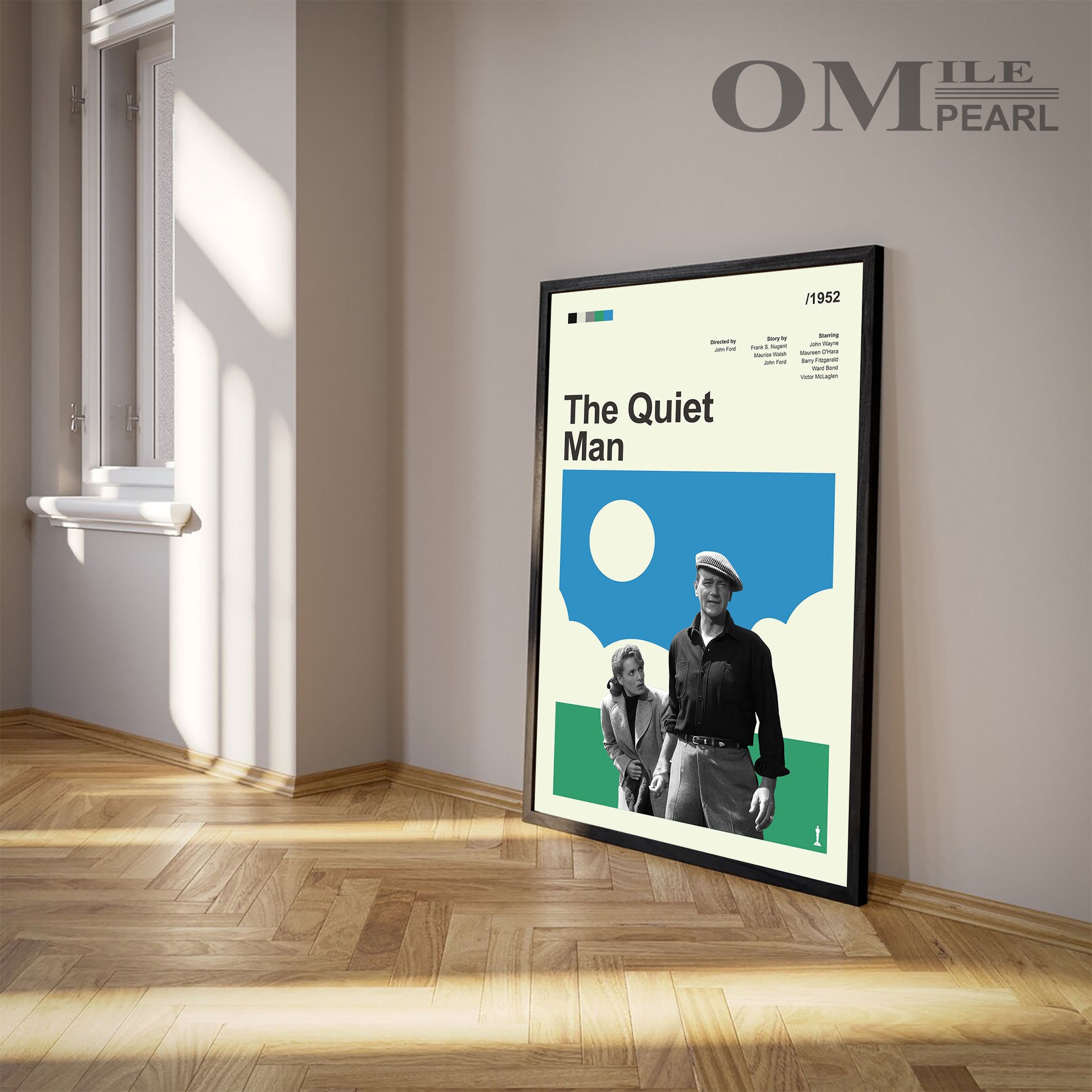Mid Century Modern the Quiet Man Movie Poster Retro Movie - Etsy