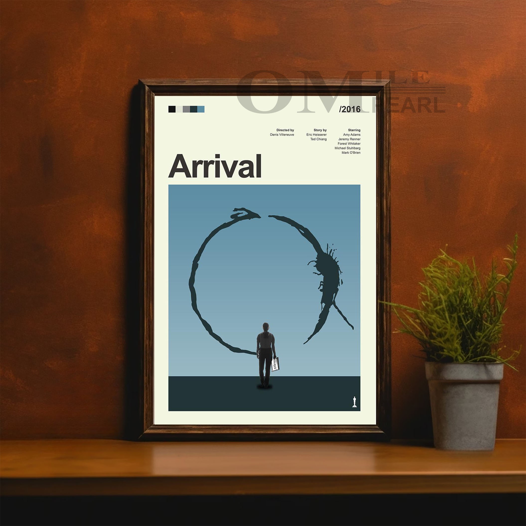 Mid Century Modern Arrival Movie Poster, Retro Movie Print, Modern ...