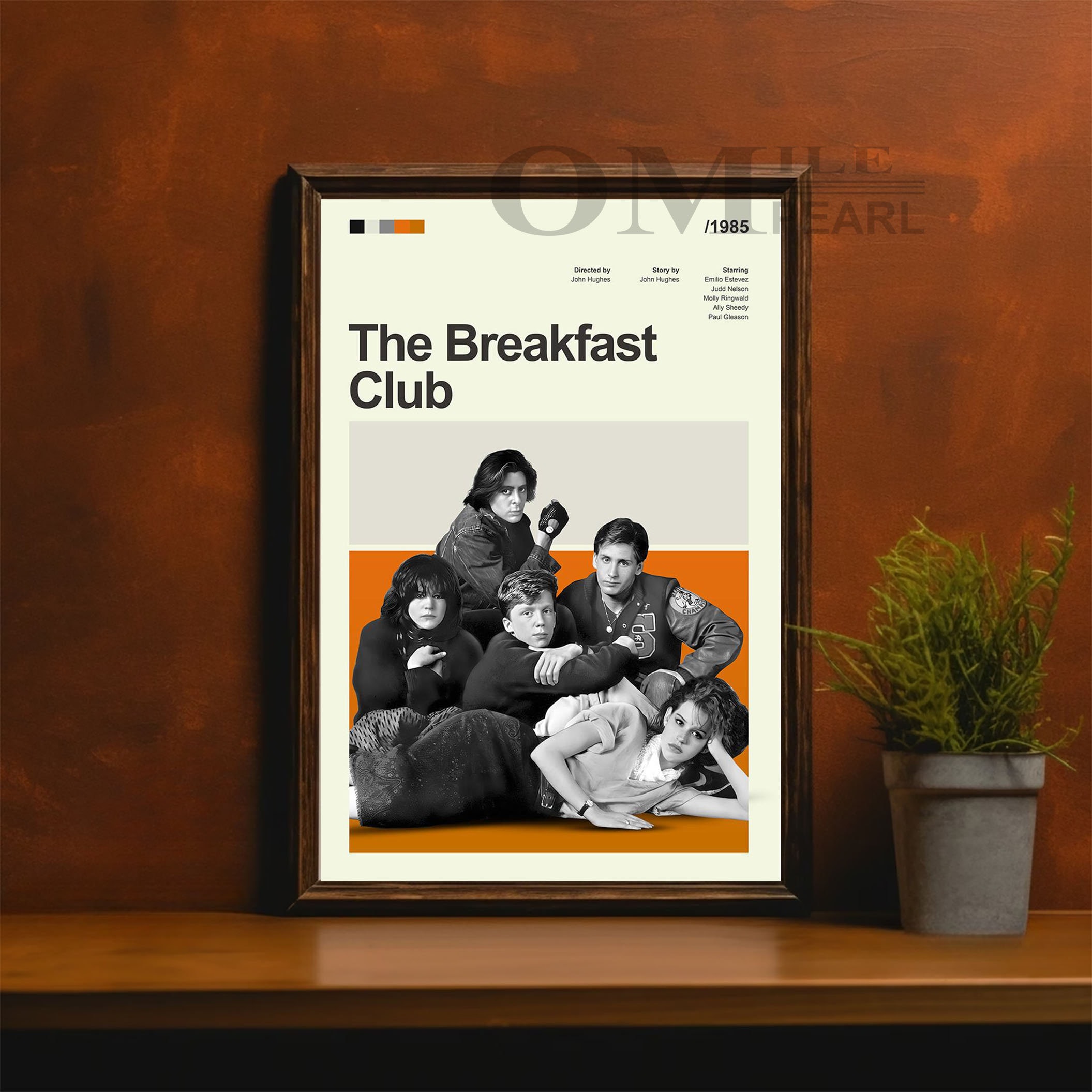 Mid Century Modern the Breakfast Club Movie Poster, Retro Movie Print ...