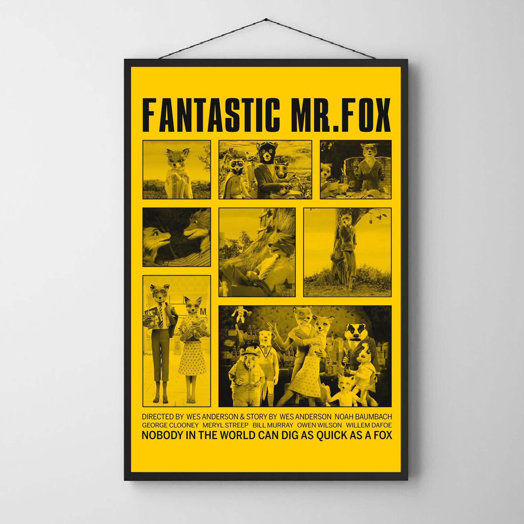 Fantastic Mr Fox Poster, Wes Anderson Poster, Fantastic Mr Fox Art ...