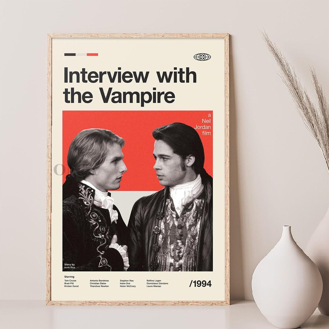Mid Century Modern Interview With the Vampire Posters Retro - Etsy