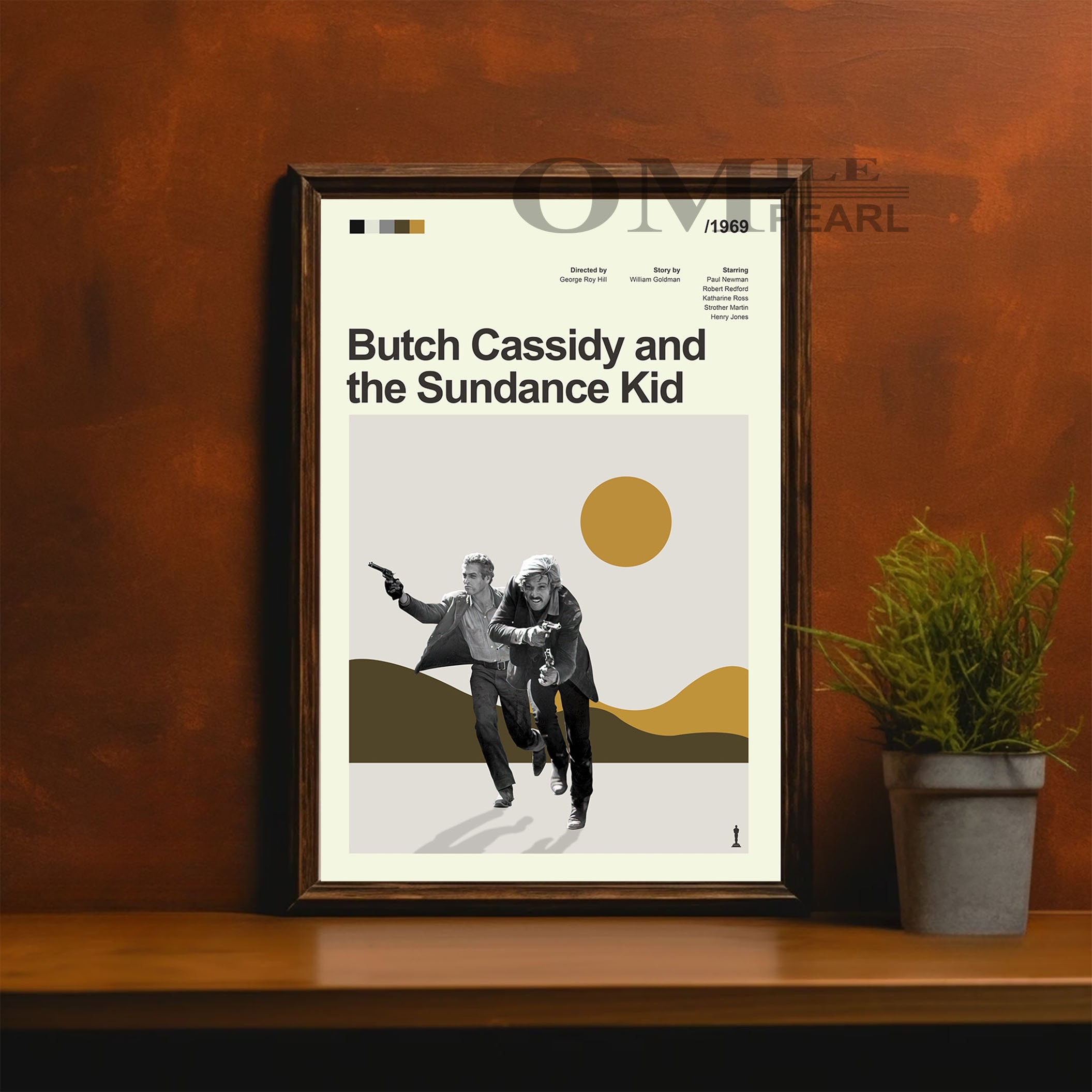 Mid Century Modern Butch Cassidy and the Sundance Kid Movie Poster ...