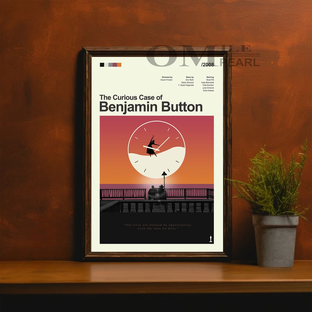 Mid Century Modern the Curious Case of Benjamin Button Movie Poster ...