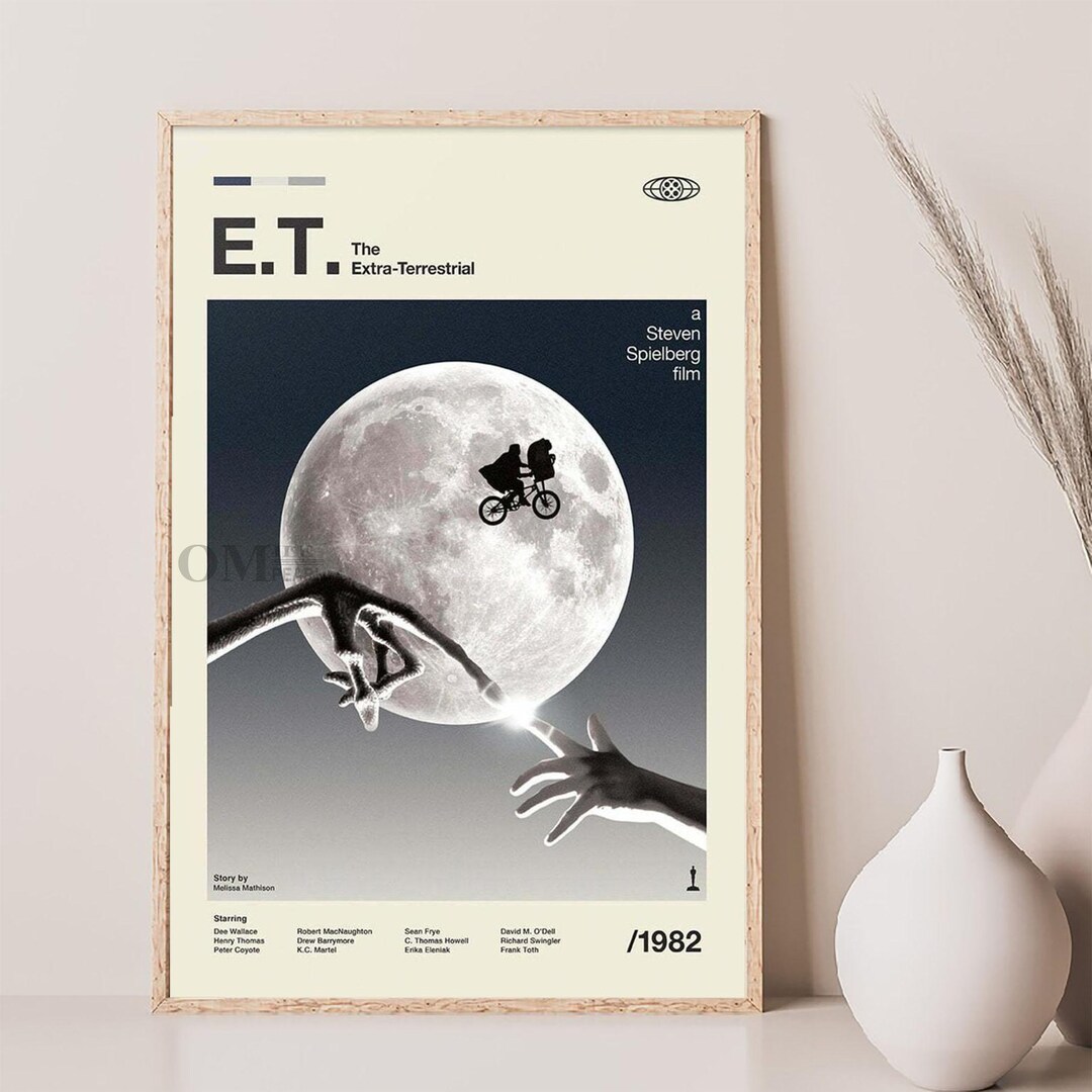 Mid Century Modern E.T. the Extra-terrestrial Posters Retro - Etsy