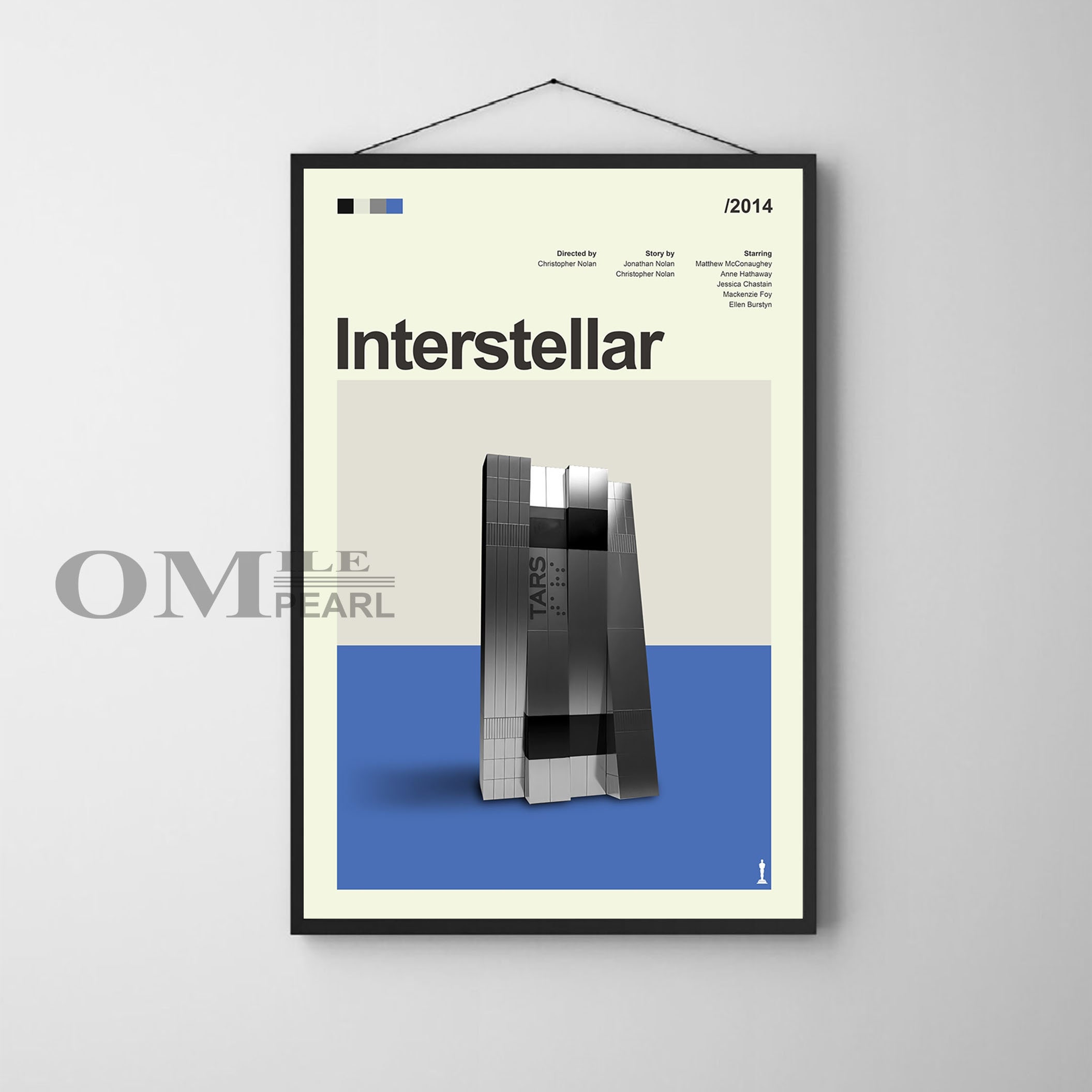 Mid Century Modern Interstellar Movie Poster, Retro Movie Print, Modern ...