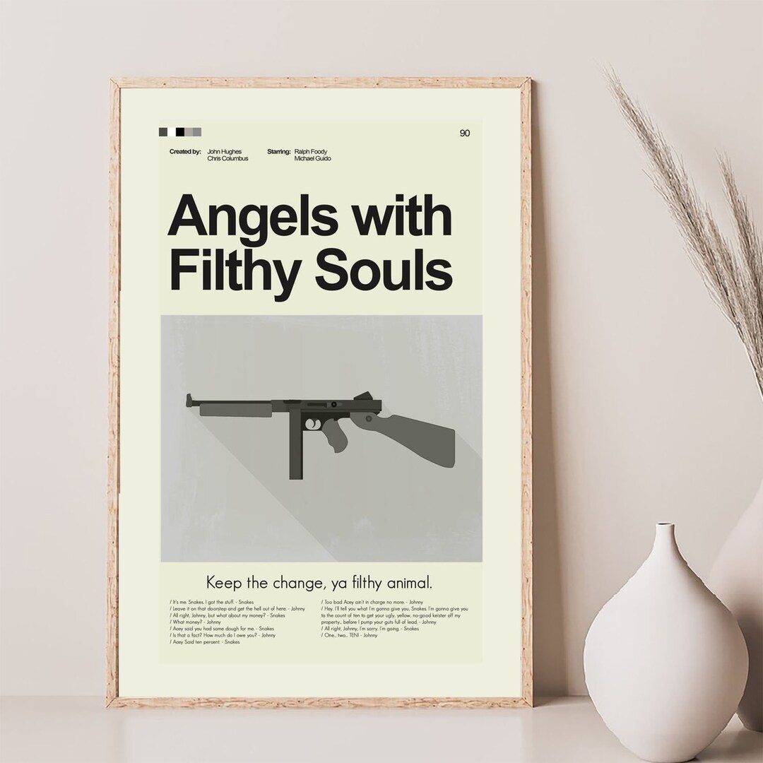 Mid Century Modern Angels With Filthy Souls Movie Poster - Etsy