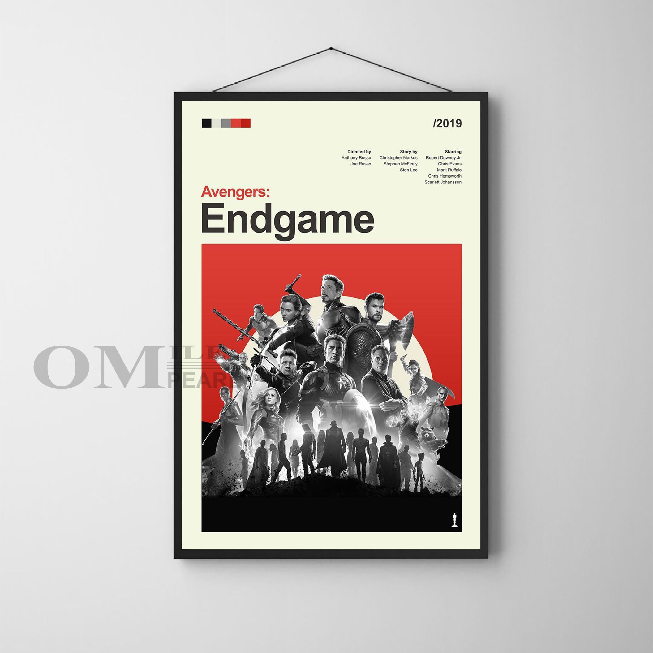 Mid Century Modern Avengers: Endgame Movie Poster, Retro Movie Print ...