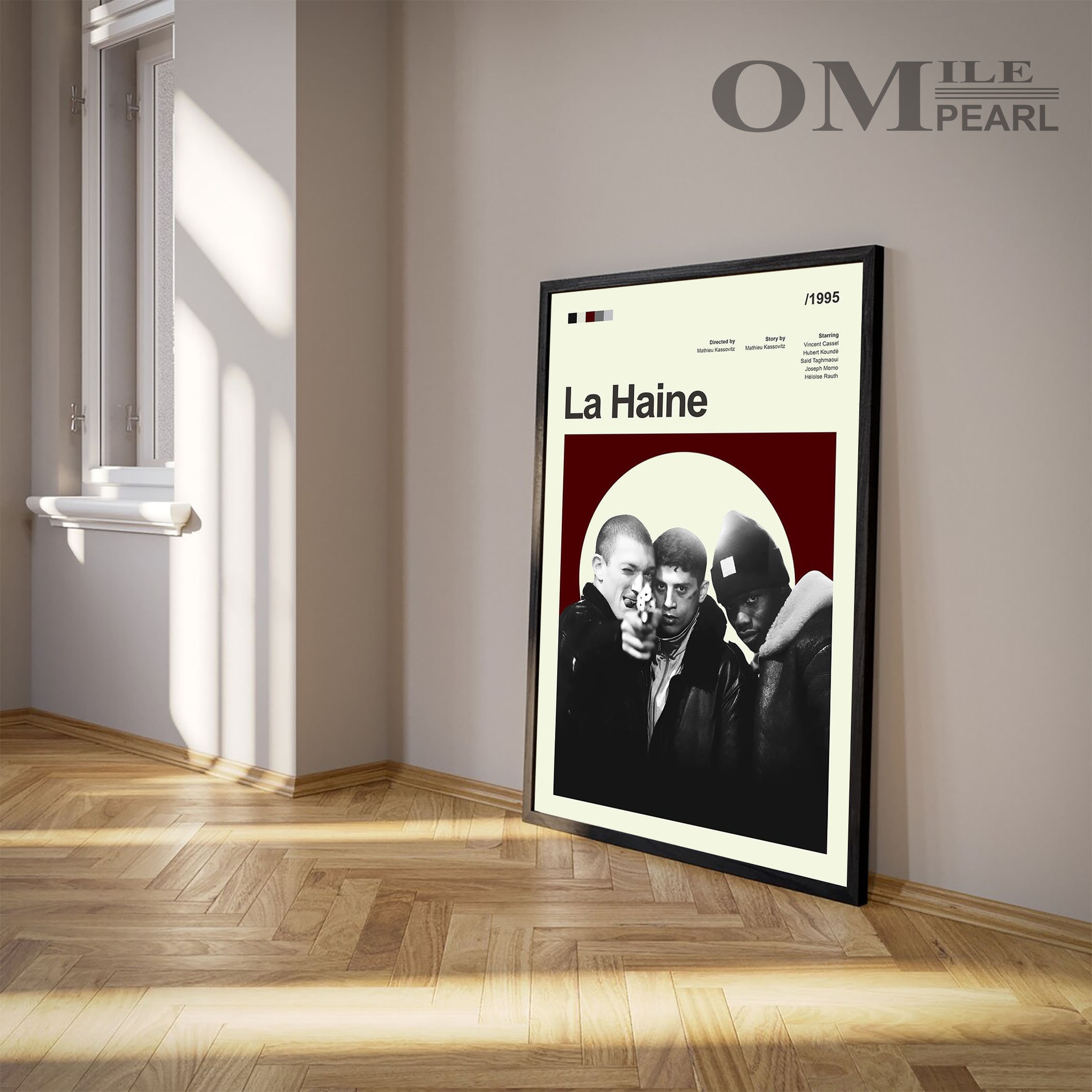 Mid Century Modern La Haine Movie Poster, Retro Movie Print, Modern ...