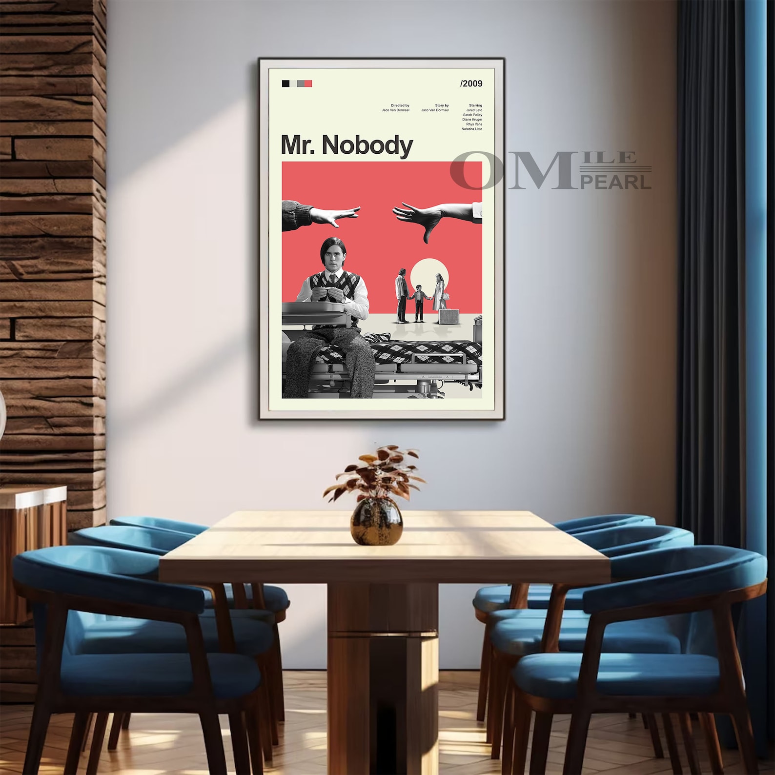 Mid Century Modern Mr Nobody Movie Poster, Retro Movie Print, Modern ...
