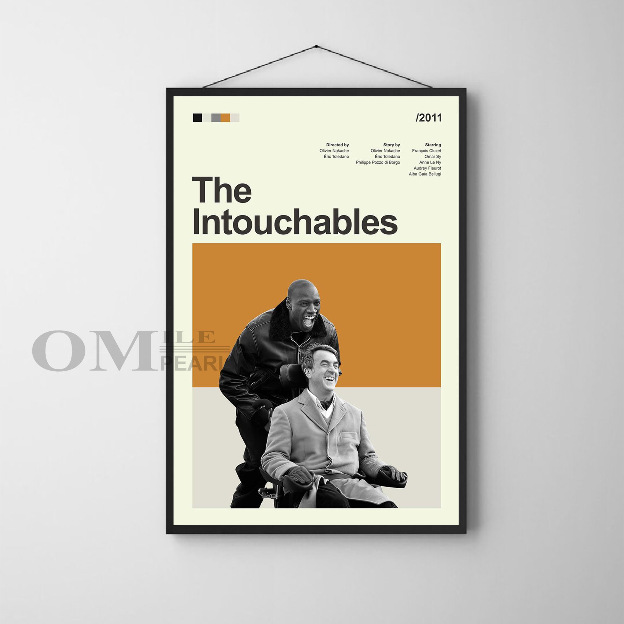 Mid Century Modern the Intouchables Movie Poster Retro Movie - Etsy