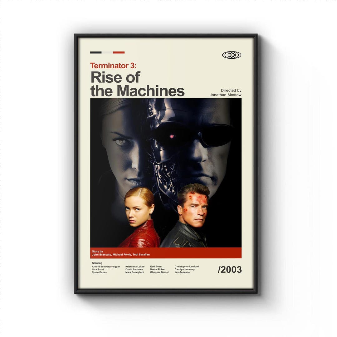 Mid Century Modern Terminator 3 Rise of the Machines Movie Poster ...