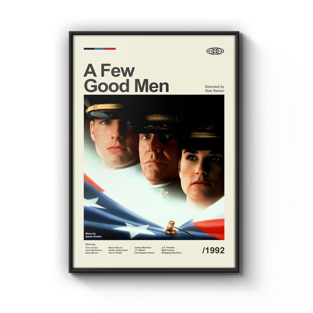 Mid Century Modern A Few Good Men Movie Poster, Retro Movie Print ...