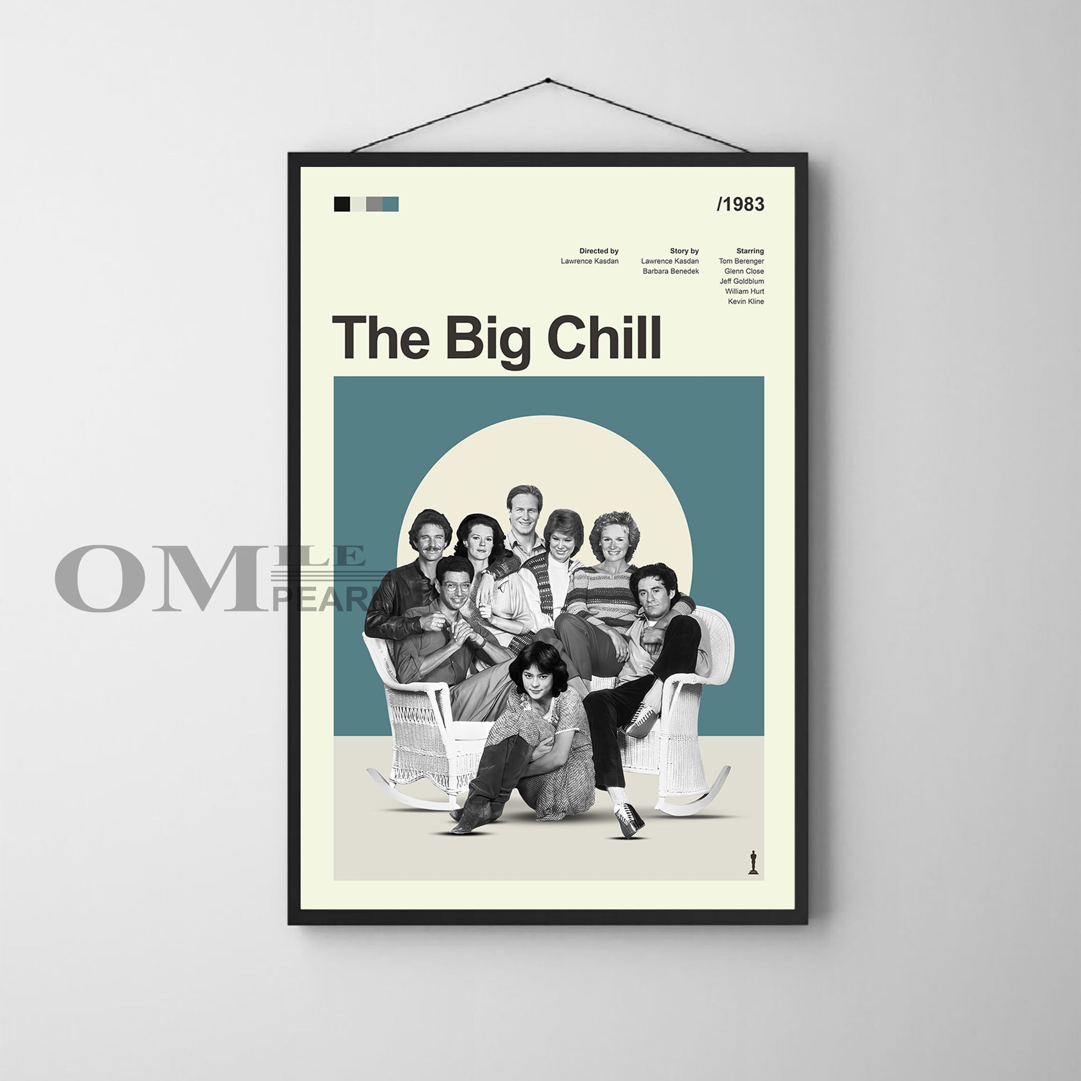 Mid Century Modern the Big Chill Movie Poster, Retro Movie Print ...