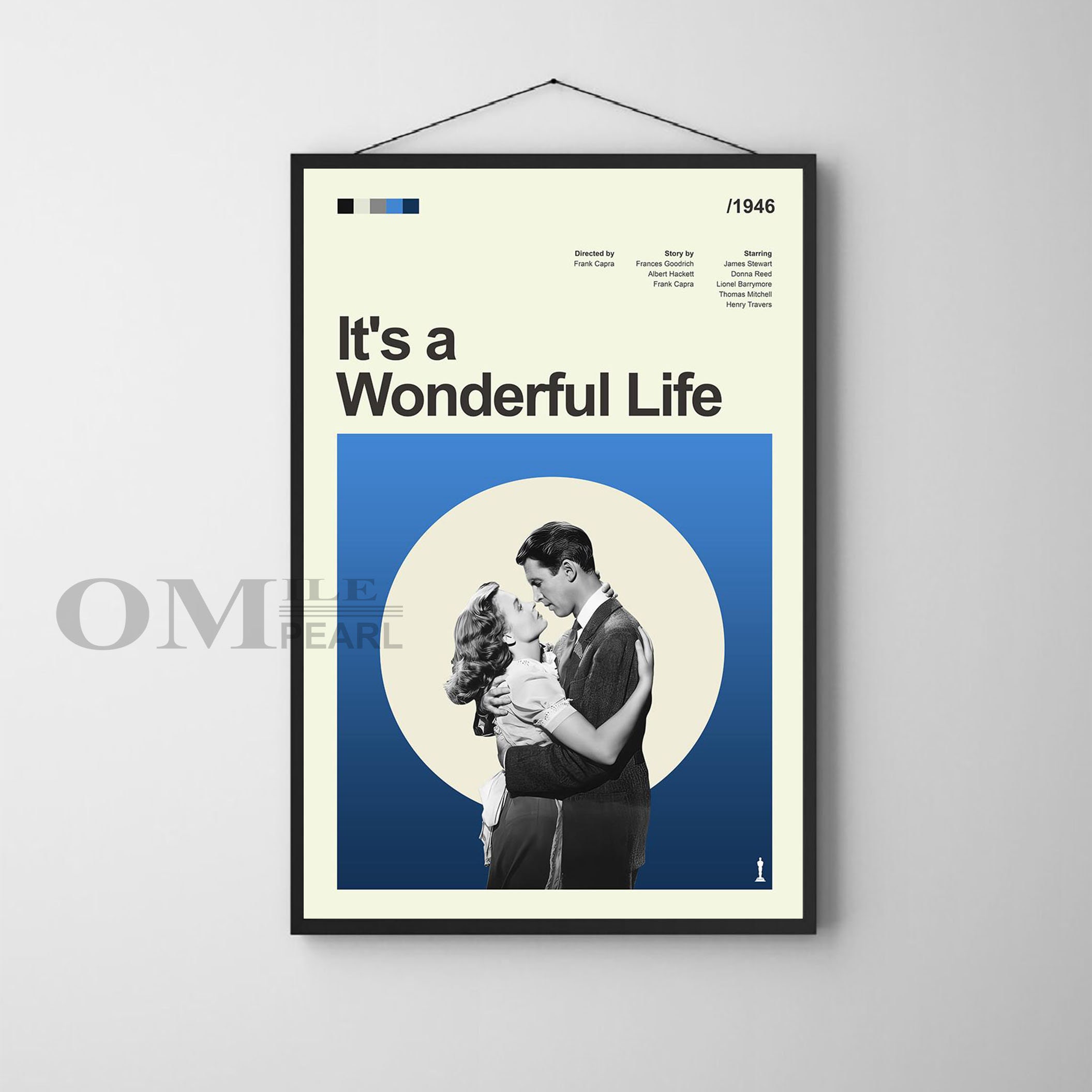Mid Century Modern It's a Wonderful Life Movie Poster - Etsy