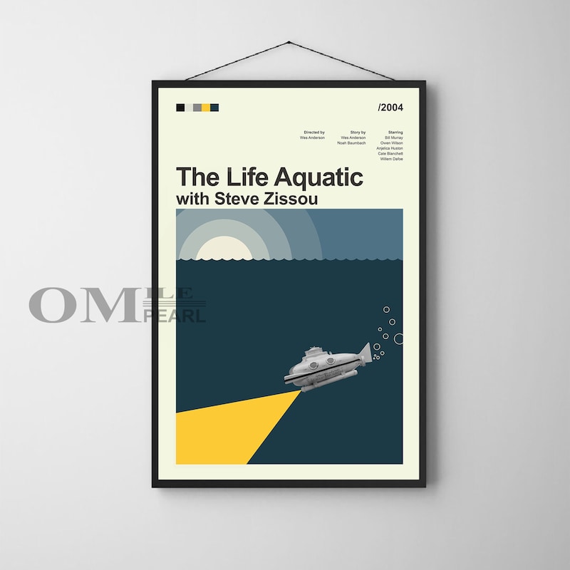 Life Aquatic Poster - Etsy