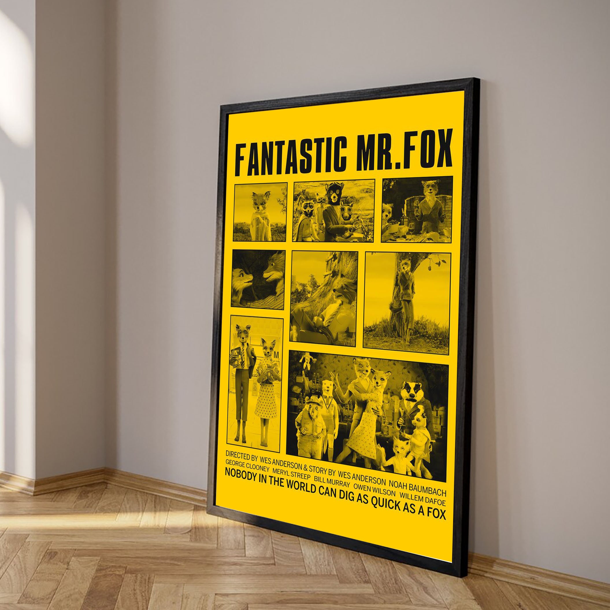 Fantastic Mr Fox Poster, Wes Anderson Poster, Fantastic Mr Fox Art ...