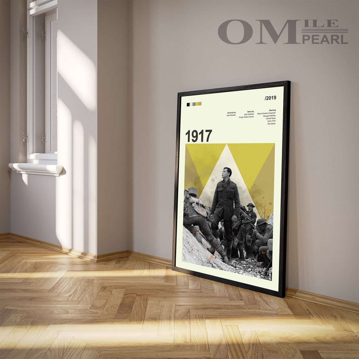 Mid Century Modern 1917 Movie Poster, Retro Movie Print, Modern Vintage ...
