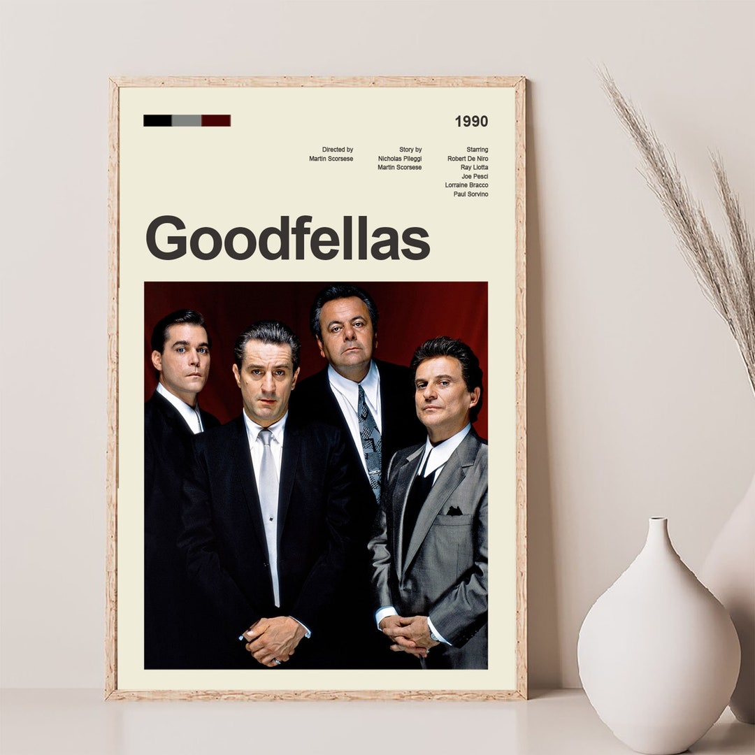 Mid Century Modern Goodfellas Movie Poster, Retro Movie Print, Modern ...