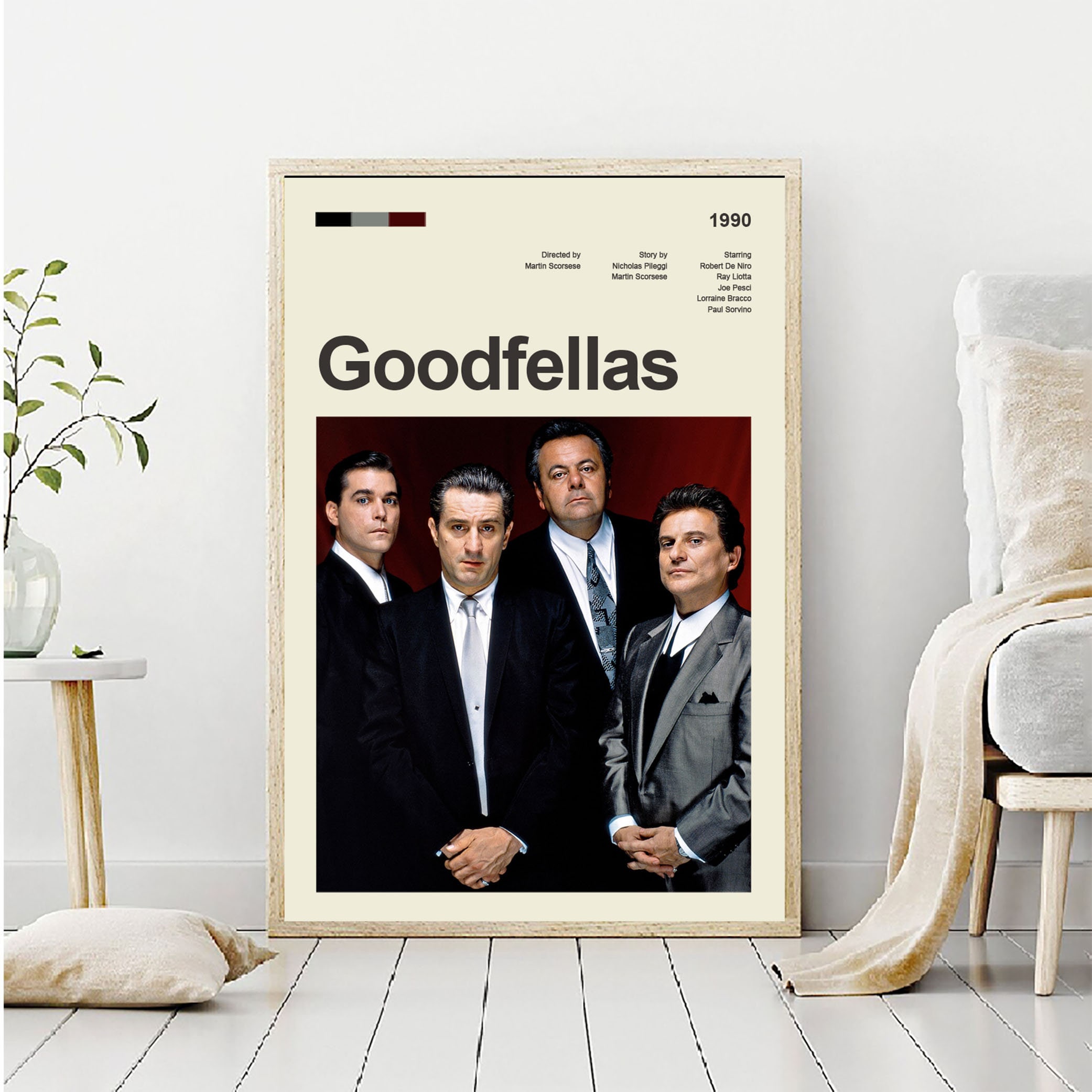 Mid Century Modern Goodfellas Movie Poster, Retro Movie Print, Modern ...